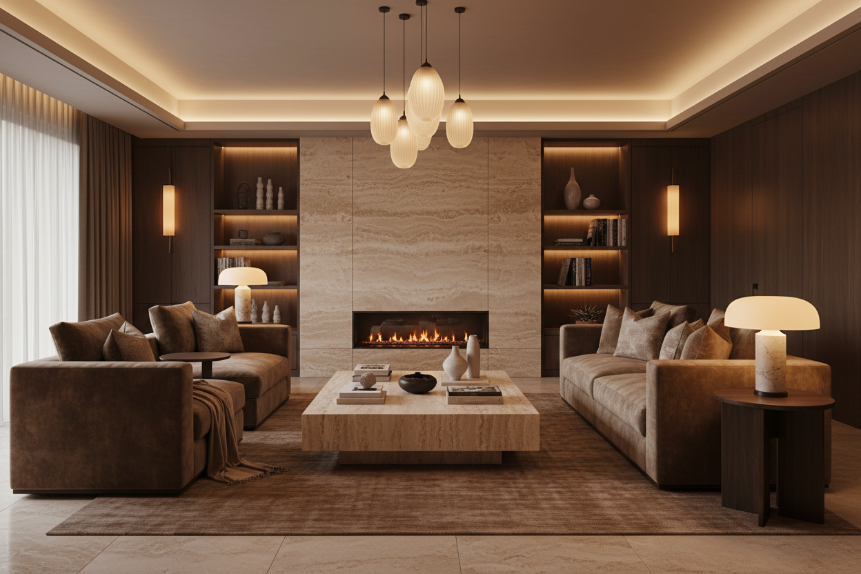 Trend Alert 2026: Designing the "Coffee-Core" Living Room (Brown is the ...